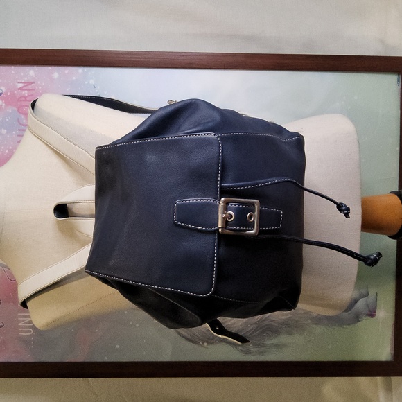 Coach | Bags | Vintage Y2k Coach Mo539569 2 Tone Leather Backpack ...